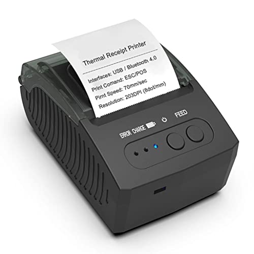 LUKEO Thermal Receipt Printer 58mm Portable Mini POS Printer Compatible Android iOS Mobile Phone Windows