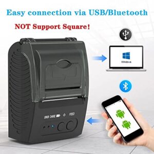 LUKEO Thermal Receipt Printer 58mm Portable Mini POS Printer Compatible Android iOS Mobile Phone Windows