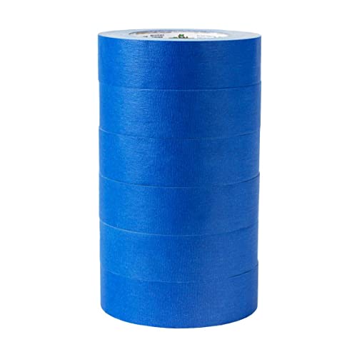 FROGTAPE 242750 Pro Painter's Tape with PAINTBLOCK, 1. 41-Inch x 60-Yards, Blue, 6 Rolls