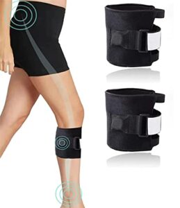 knee brace 2 pack for instant relief from sciatic nerve pain, acupoint pressure pad applies gentle targeted compression brace for sciatica as seen on tv, joint pain relief – black ab