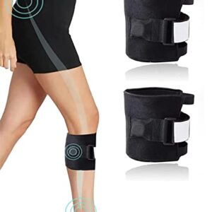 Knee Brace 2 Pack for Instant Relief from Sciatic Nerve Pain, Acupoint Pressure Pad Applies Gentle Targeted Compression brace for sciatica as seen on tv, Joint Pain Relief - Black AB