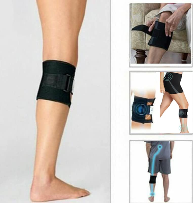 Knee Brace 2 Pack for Instant Relief from Sciatic Nerve Pain, Acupoint Pressure Pad Applies Gentle Targeted Compression brace for sciatica as seen on tv, Joint Pain Relief - Black AB