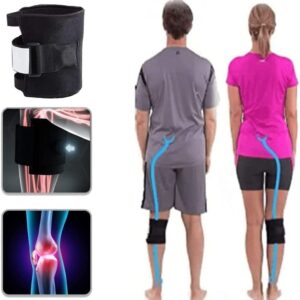 Knee Brace 2 Pack for Instant Relief from Sciatic Nerve Pain, Acupoint Pressure Pad Applies Gentle Targeted Compression brace for sciatica as seen on tv, Joint Pain Relief - Black AB