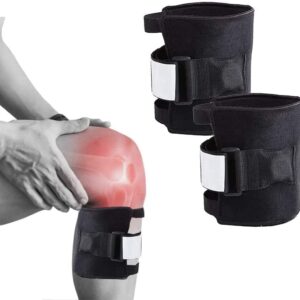 Knee Brace 2 Pack for Instant Relief from Sciatic Nerve Pain, Acupoint Pressure Pad Applies Gentle Targeted Compression brace for sciatica as seen on tv, Joint Pain Relief - Black AB