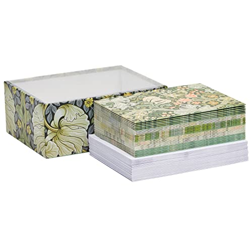 36 Pack William Morris Stationery Cards and Envelopes, Floral Pattern All Occasion Notecards, Blank Inside (5 x 3.5 In)