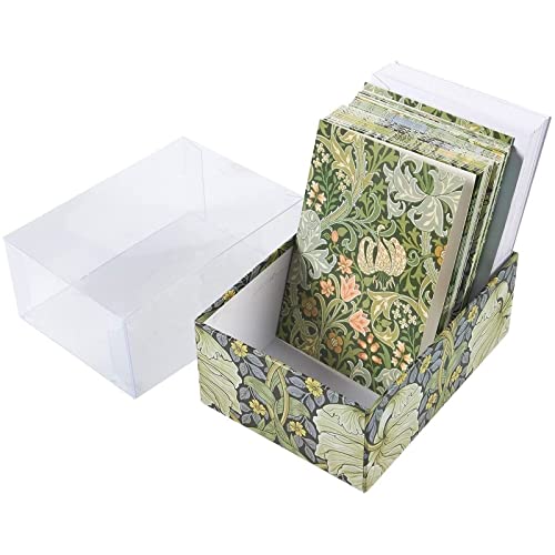 36 Pack William Morris Stationery Cards and Envelopes, Floral Pattern All Occasion Notecards, Blank Inside (5 x 3.5 In)