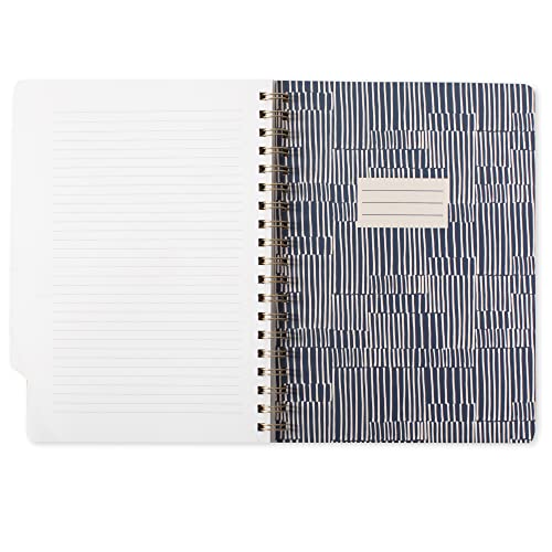 Fringe Studio Large Tab Notebook,"Tribal Lines", Flexible Paperback Cover, College Ruled, 5 Subject/Die-Cut Dividers, 7.25" X 10", 180 Lined Pages (343007), Multicolor