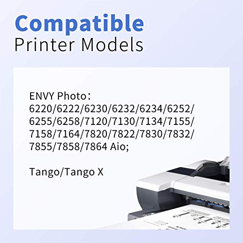 myCartridge PHOEVER Remanufactured Ink Cartridge Replacement for 64XL 64 XL N9J92AN N9J91AN for Envy Photo 7855 7858 6255 7155 7120 6252 7164 HP Tango Printer Ink (Black, Tri-Color, 2-Pack)