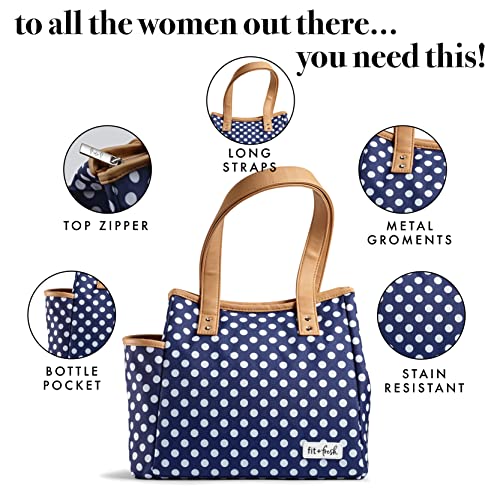 Fit+Fresh Westerly Adult Insulated Lunch Bag women love as Lunchbox, Lunch Tote, Cute Small Lunch Box For Women, Lunch box men, lunch bags women, insulated lunch box, lunch boxes, adult lunch, N&W Dot