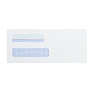 Quality Park #8 5/8 Security Envelopes, Double Window, Self Seal, Invoices/QuickBooks Statements, 3-5/8" x 8-5/8", 24 lb White, 500/Box (QUA24539)