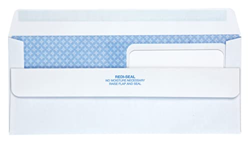 Quality Park #8 5/8 Security Envelopes, Double Window, Self Seal, Invoices/QuickBooks Statements, 3-5/8" x 8-5/8", 24 lb White, 500/Box (QUA24539)