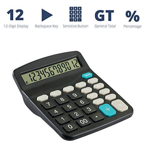 Mr. Pen- Calculator, Calculators Large Display, Standard Function Calculator, 12-Digit, Desktop Calculator, Large Calculator, Office Calculator, Calculator Large Display and Buttons