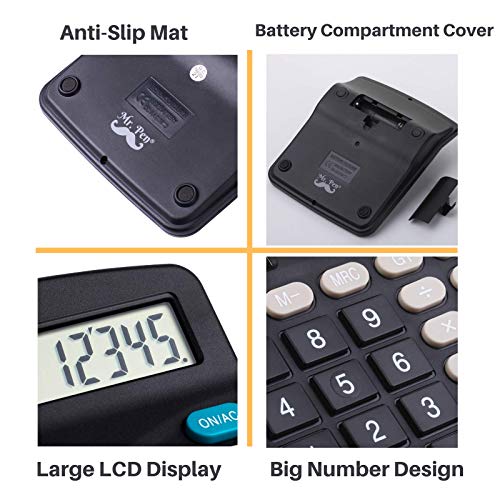 Mr. Pen- Calculator, Calculators Large Display, Standard Function Calculator, 12-Digit, Desktop Calculator, Large Calculator, Office Calculator, Calculator Large Display and Buttons