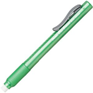 Pentel Clic Eraser, Retractable Eraser Pen Style Grip - Pack of 5 Assorted Colors with 3 Refills