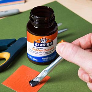 Elmers No-Wrinkle Rubber Cement with Brush (904) - Pack of 6