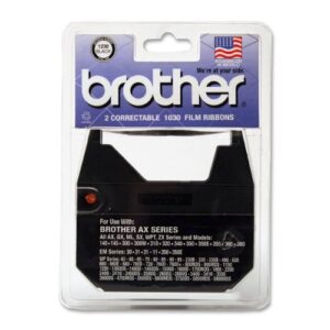 brother 1030 correctable ribbon for daisy wheel typewriter (2 ribbons)