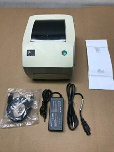 zebra tlp 2844 printer 2844-10400-0001 w/new adapter, usb & power cables