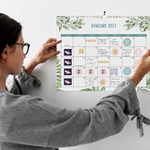 Aesthetic Greenery 2023 Wall Calendar - The Perfect Calendar for Easy Planning - Beautiful Calendar Decor to Enhance Your Kitchen or Office