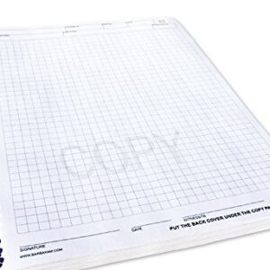 BARBAKAM Lab Notebook 100 Carbonless Pages Spiral Bound (Copy Page Perforated)