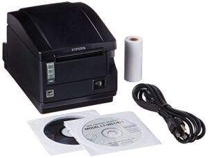 citizen america ct-s651s3etubkp ct-s651 series pos thermal printer with pne sensor, front exit, ethernet connection, black