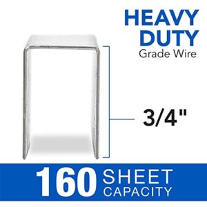 Swingline Staples, Heavy Duty, 3/4" Length, 160 Sheet Capacity, 100/Strip, 1000/Box, 1 Pack (35319) , Silver