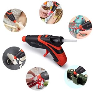 Cordless Hot Glue Gun,Fast Preheating Hot Glue Gun Kit with 30 Pcs Glue Sticks,USB Rechargeable Melt Glue Gun Tools for Quick Home Repairs, Arts, Crafts, DIY and Festival Decorations