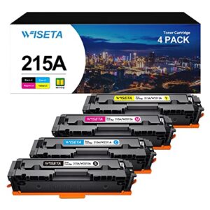 【new chip】 215a toner cartridges replacement for hp 215a toner cartridges 4 pack | works with hp color laserjet pro m155, hp color laserjet pro mfp m182, m183 series | w2310a w2311a w2312a w2313a