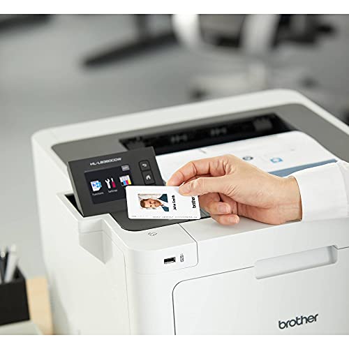 Brother HL-L8360CDW Business Color Laser Printer, Wireless Networking, Mobile Printing, Cloud Printing, Auto 2-Sided Printing, 2.7" Color Touchscreen, NFC, Ethernet, White, Tillsiy Printer Cable