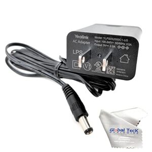 yealink power adapter 5v 2a ps5v2000us – yealink power supply cord – yealink phones – mp56, mp58, t29g, t46s, t46g, t48g, t48s, t52s, t54s, t54w, t56a, t58v, t57w, t58a with gtw cloth