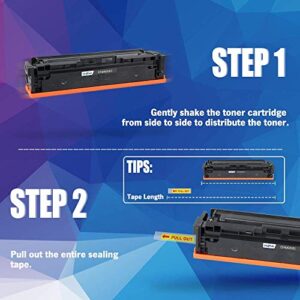 INK E-SALE Replacement for CF400X CF401X CF402X CF403X 201X CF400A Toner Cartridge for use with Color LaserJet Pro MFP M277dw M252dw MFP M277n M252n Printer, 4 Pack