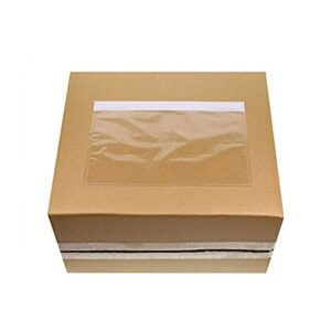 7.5'' x 5.5'' Packing List Pouches, Shipping Label Envelopes Clear Adhesive Top Loading Packing List - 100 Packs