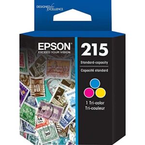 epson t215 -ink standard capacity tricolor -cartridge (t215530-s) for select epson workforce printers