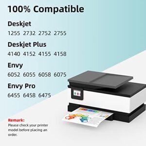 67XL Ink Cartridge Black Color Combo Pack | High-Yield | 3 Pack,Replacement for HP 67 XL 67XL,Works with HP DeskJet 2755e, 4155e, 4155, Envy Pro 6455e Envy 6055 6055e, HP67, hp67xlblk Tricolor Combo