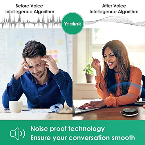 Yealink Bluetooth Speakerphone Conference Microphone Teams Certified CP700 USB Full Duplex Noise Reduction Algorithm Home Office 360° Voice Pickup(Teams Optimized, CP700)