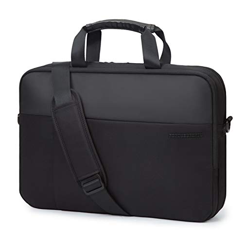 LIGHT FLIGHT Laptop Bag, 15.6 Inch Expandable Briefcase for Men Women,Slim Laptop Bag for Computer,Water Resistant Business Bag,Black