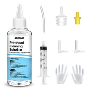 printhead cleaning kit for epson, printer cleaning kit for hp, inkjet printer head cleaning kit for brother, printer cleaner nozzle cleaner solution for canon, printers print head cleaning kit 100ml