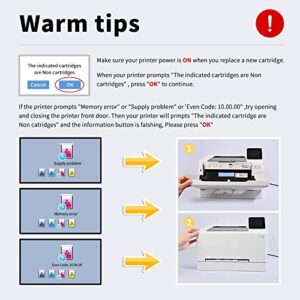 MYCARTRIDGE SUPRINT 206X Toner Cartridge with CHIP Compatible Toner Cartridge Replacement for HP 206X 206A W2110A W2110X for Laserjet Pro M283fdw M255dw M283cdw M282nw Printer 206X high Yield 4 Pack