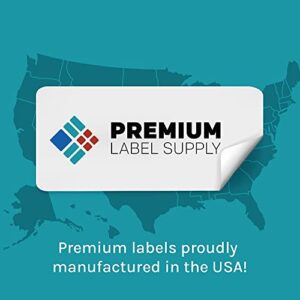 Premium Label Supply White Sticker Shipping Labels – 4" x 5" – Laser/Inkjet Compatible – (4 Labels/Sheet), 25 Sheets - 100 Total Adhesive Labels