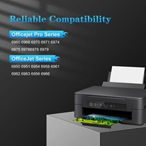 Kingjet Compatible Ink Cartridge Replacement for HP 902XL 902 XL Ink Cartridges to use for HP Officejet Pro 6978 6968 6970 6958 6962 6975 6960 6954 Printer (4 High Yield Combo Packs)