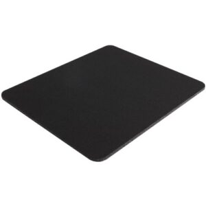 belkin large mouse pad, 8 inch by 9 inch, for computer or gaming mouse pad, non-slip base, neoprene backing and jersey surface for smooth mouse control and pinpoint accuracy (black)