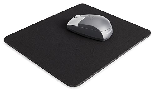 Belkin Large Mouse Pad, 8 Inch by 9 Inch, for Computer or Gaming Mouse Pad, Non-slip Base, Neoprene Backing and Jersey Surface for Smooth Mouse Control and Pinpoint Accuracy (Black)