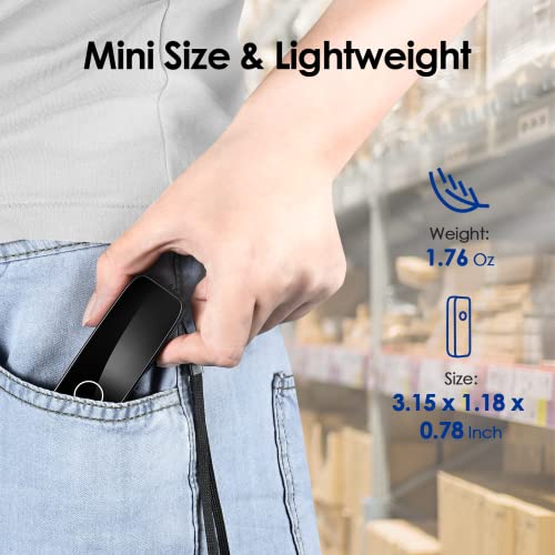 Bluetooth Barcode Scanner, Mini 1D & 2D Wireless Barcode Scanner,2-in-1 Bluetooth & USB Wired Portable Barcode Scanner