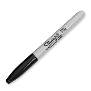 Sharpie Permanent Markers, Fine Point, Black, 36 Count