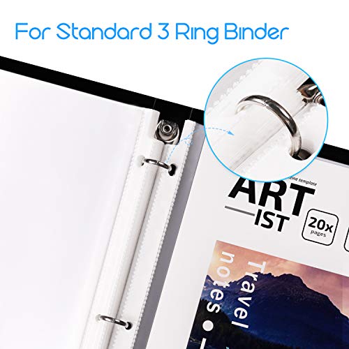 KTRIO Sheet Protectors 8.5 x 11 inch Clear Page Protectors for 3 Ring Binder, Plastic Sleeves for Binders, Top Loading Paper Protector Letter Size, 50 Pack