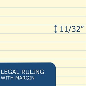 Roaring Spring Enviroshades Recycled Mini Legal Pads, 4 Pack, 5" x 8" 40 Sheets, Assorted Colors