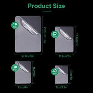 Thermal Laminating Pouches Clear Laminating Pouches Plastic Paper Laminator Pouches, 9 x 11.5 Inch, 5 x 7 Inch, 4 x 6 Inch, 2.2 x 3.7 Inch (100 Pieces)