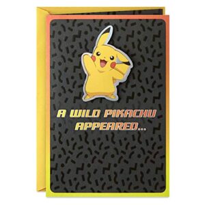 Hallmark Pokémon Birthday Card (Wild Pikachu)