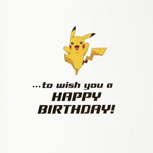 Hallmark Pokémon Birthday Card (Wild Pikachu)