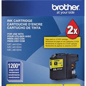 Brother Genuine LC105Y Super High Yield XXL Yellow -Ink -Cartridges