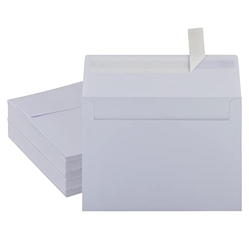 50 Pack White Envelopes, 5 x 7 Inch Envelopes,A7 Envelopes, Card Envelopes, Invitation Envelopes, Postcard Envelopes